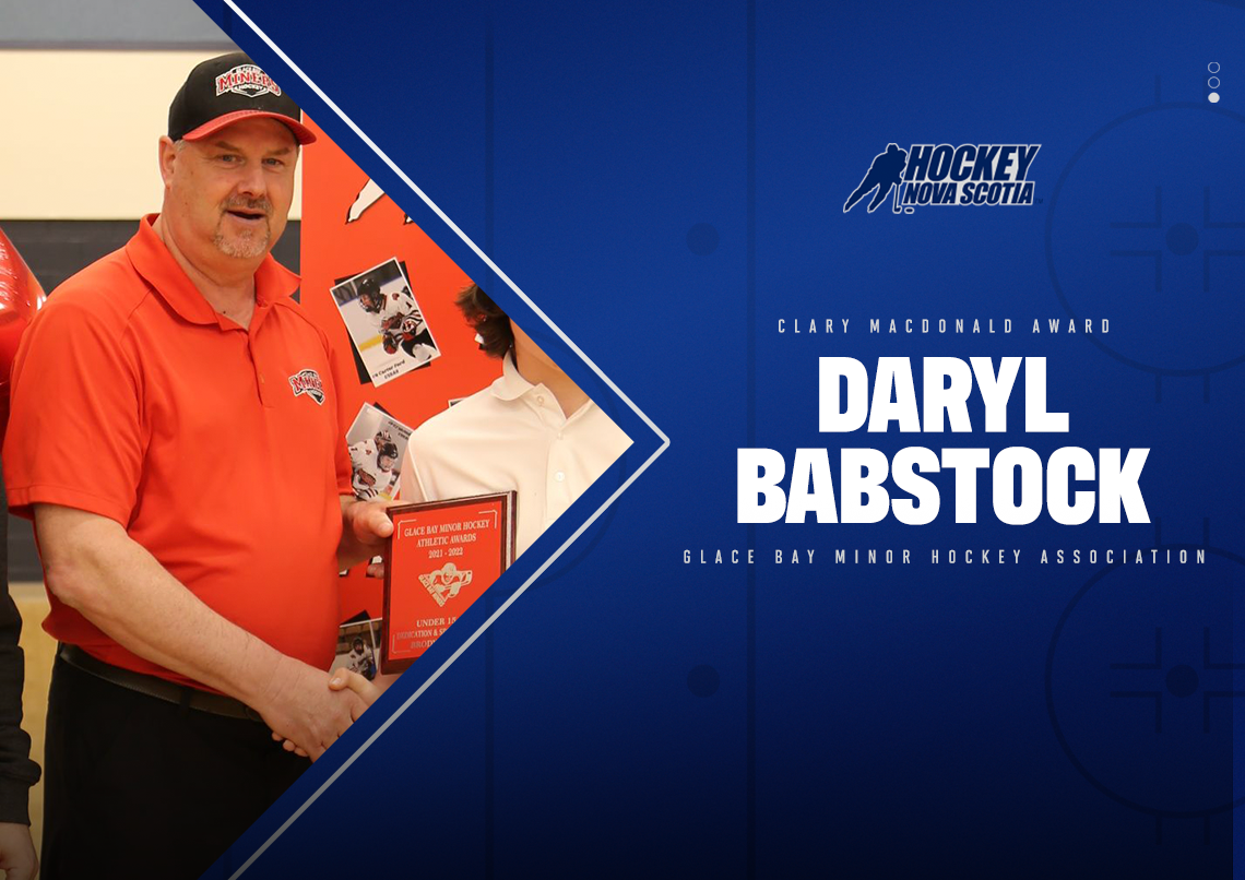 GLACE BAY'S DARYL BABSTOCK RECEIVES CLARY MACDONALD AWARD | Hockey Nova ...