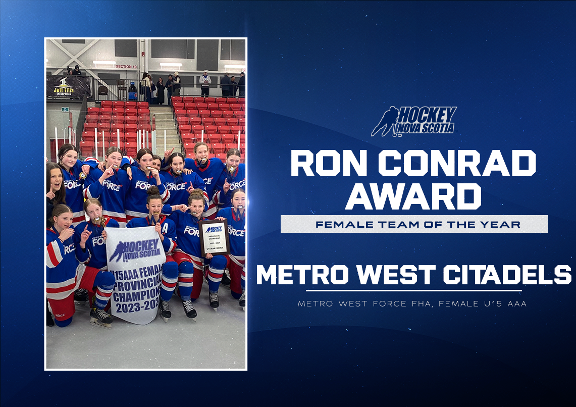 CITADELS WIN 2024 RON CONRAD AWARD | Hockey Nova Scotia